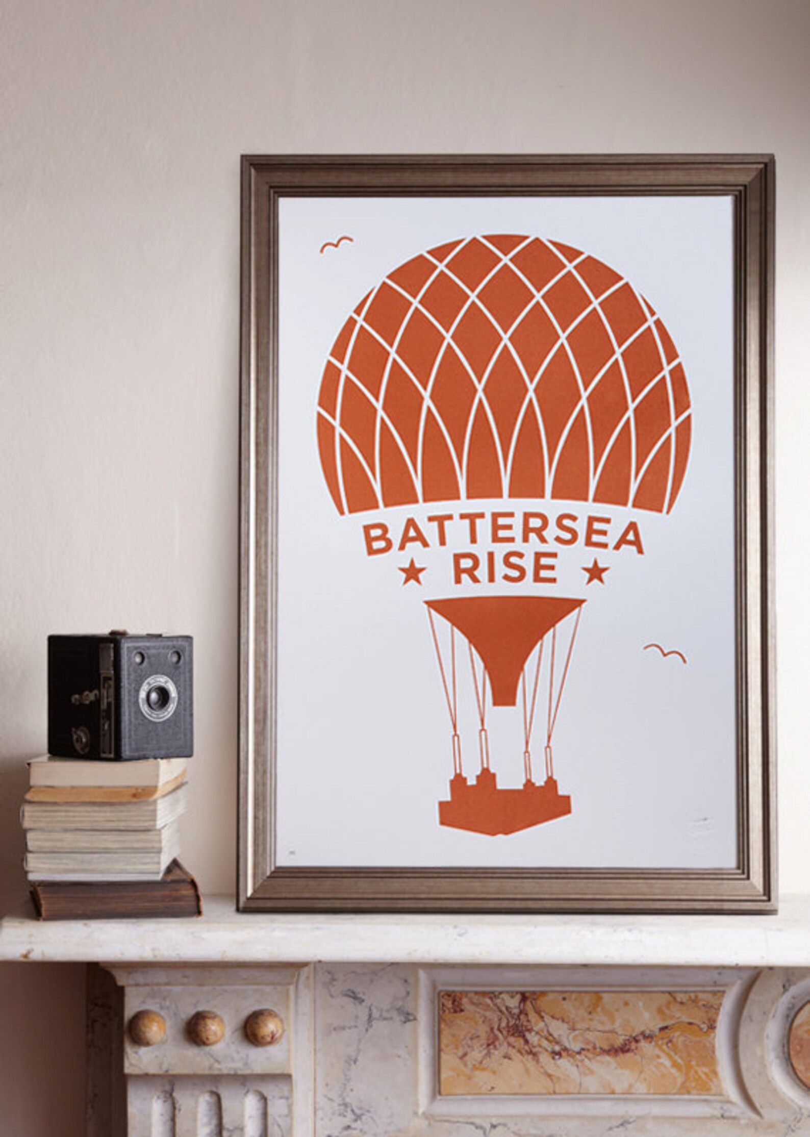 Battersea Rise A2 Screenprint / Battersea Power Station Screenprint ...