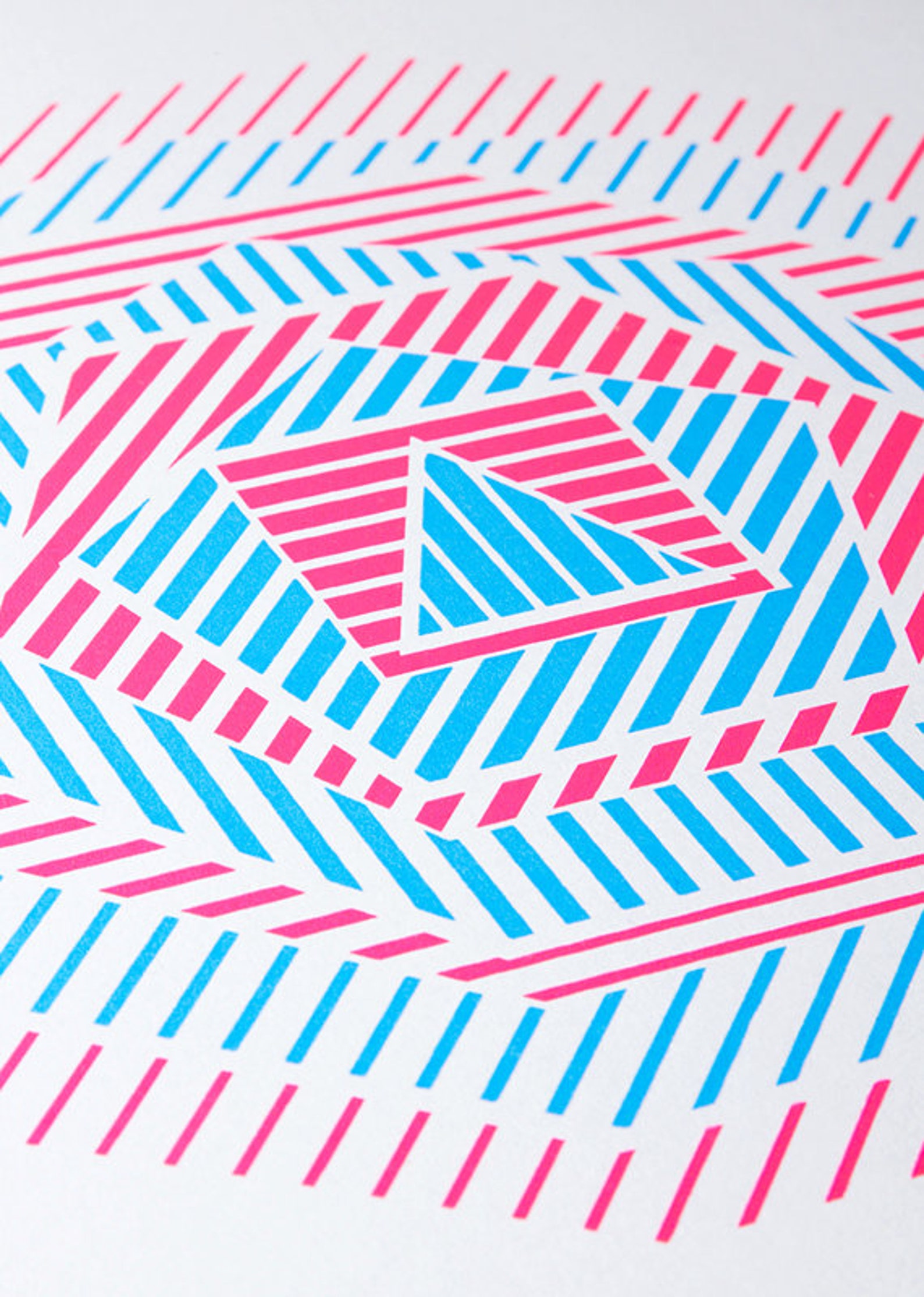 Geometric Screenprint / Geometric Poster, Graphic Shapes, Funky ...