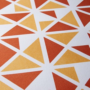 Triangular A2 Screenprint / Triangle Screenprint, Graphic Shapes ...