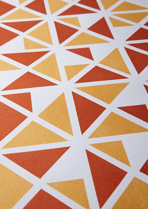 Limited Edition Screen Print Triangular Screen Print - Etsy
