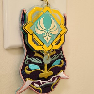Xiao Vision Keychain Set Anemo Genshin Impact Venti Kazuha - Etsy