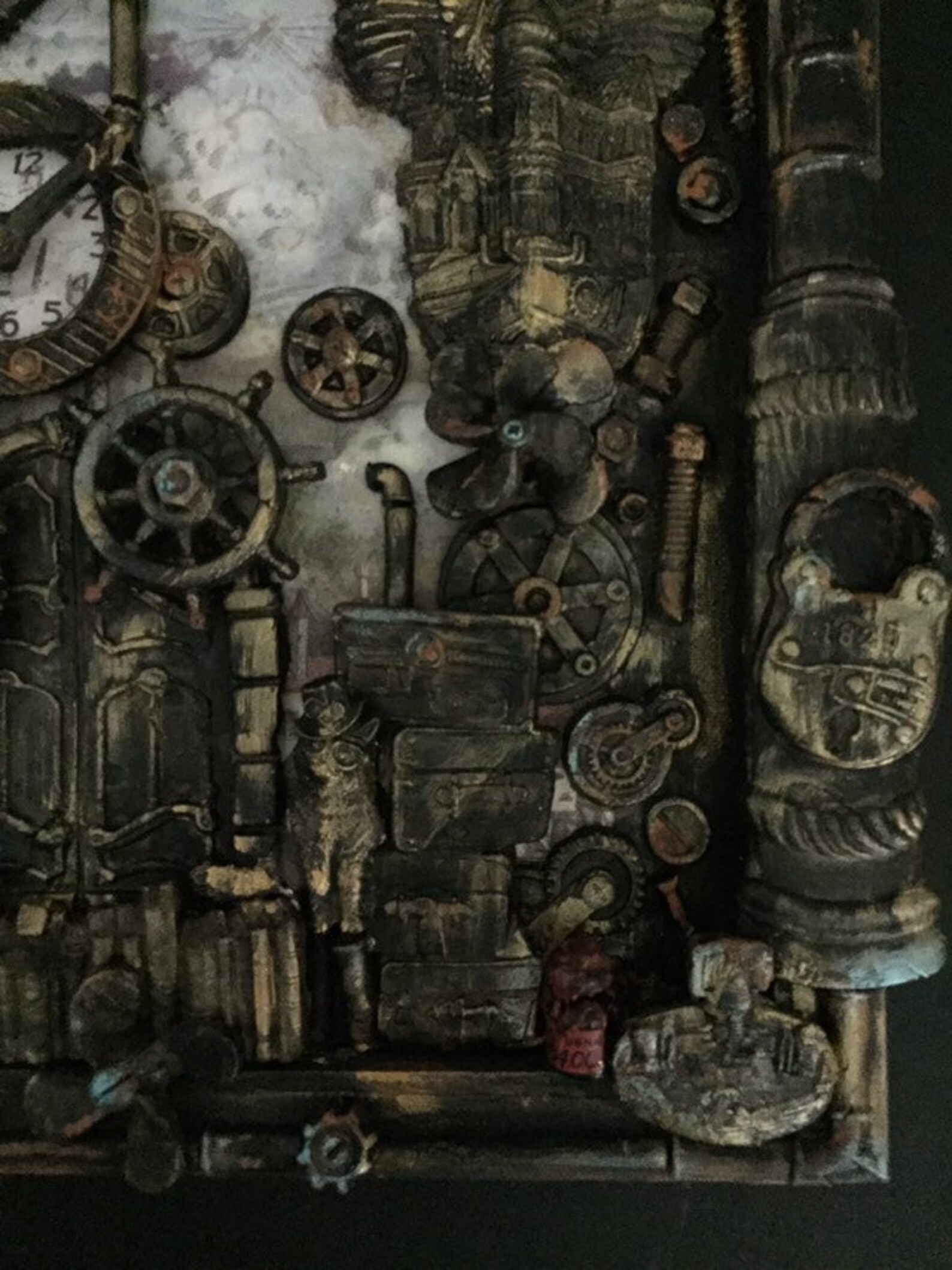 Steampunk Mixed Media Artmixed Media Art Collage Canvas - Etsy