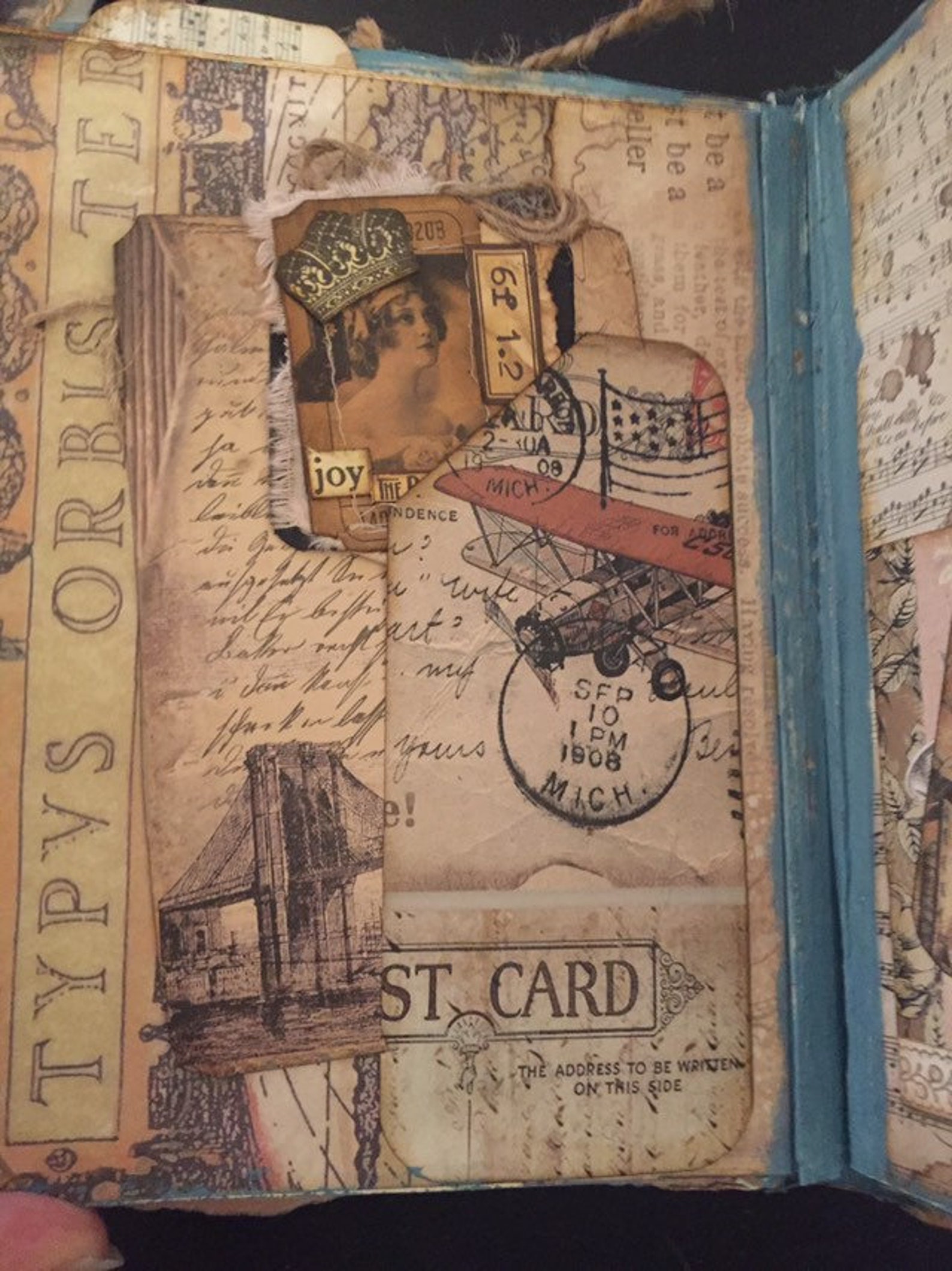 Handmade Shabby Chic Junk Journal Memory Book Keepsake | Etsy