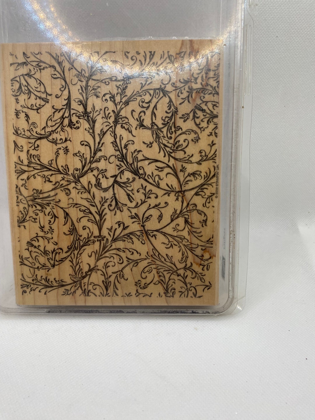 Stampin up Filigree Background Stamp, Vintage Wood Block Stamp, Gift ...