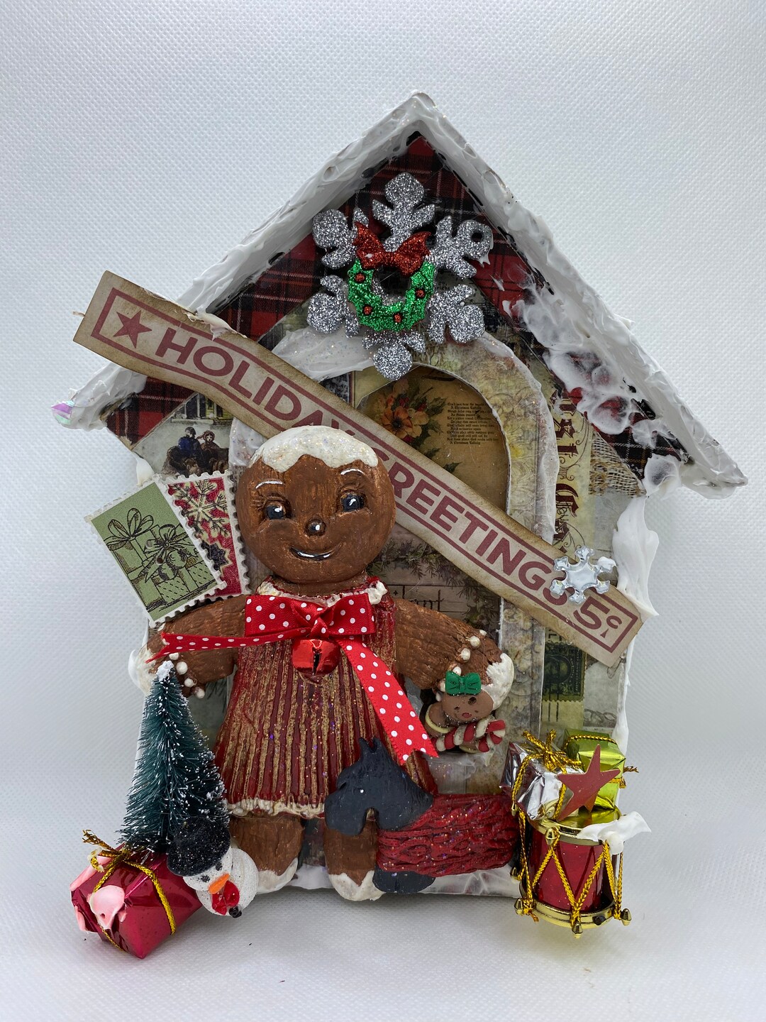 Gingerbread Girl Shelf Sitter, Christmas Decoration, Gingerbread House ...