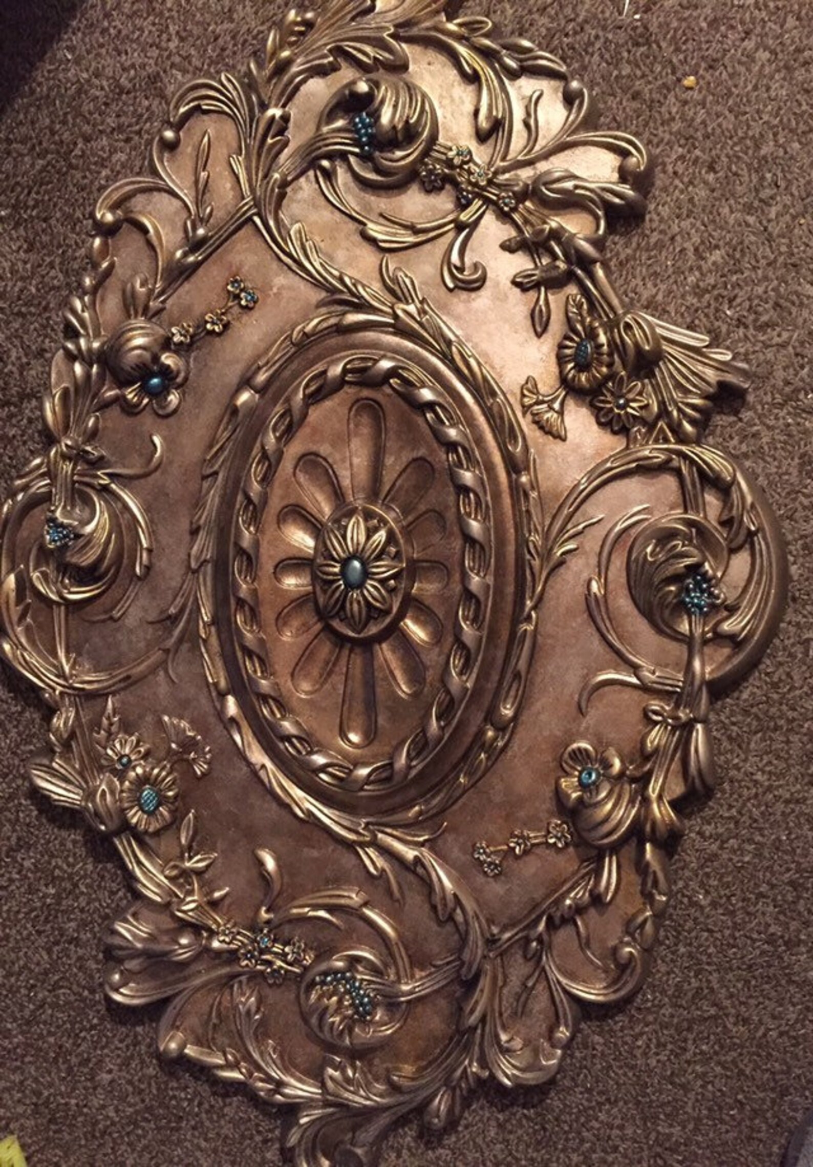 Hand Painted Ceiling Medallion, Ceiling Medallion , Custom Painted ...