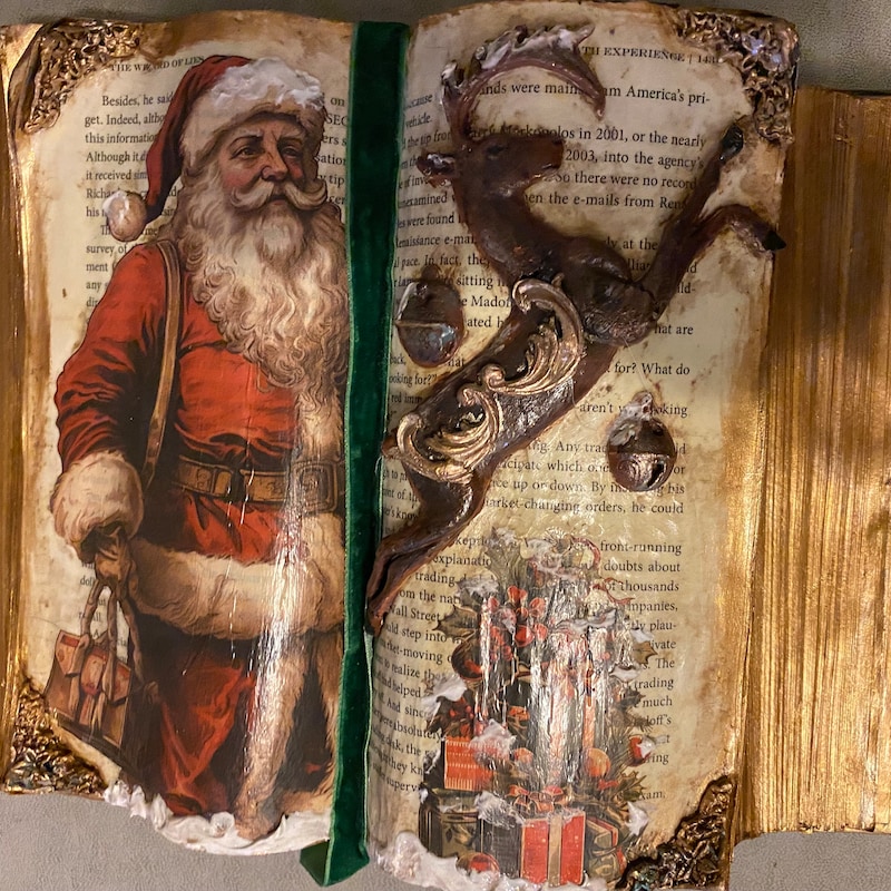 Altered Book Christmas - Etsy