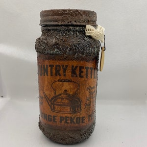 Set of Four Primitive Mason Storage Jars, Grungy Farmhouse Mason Jars ...