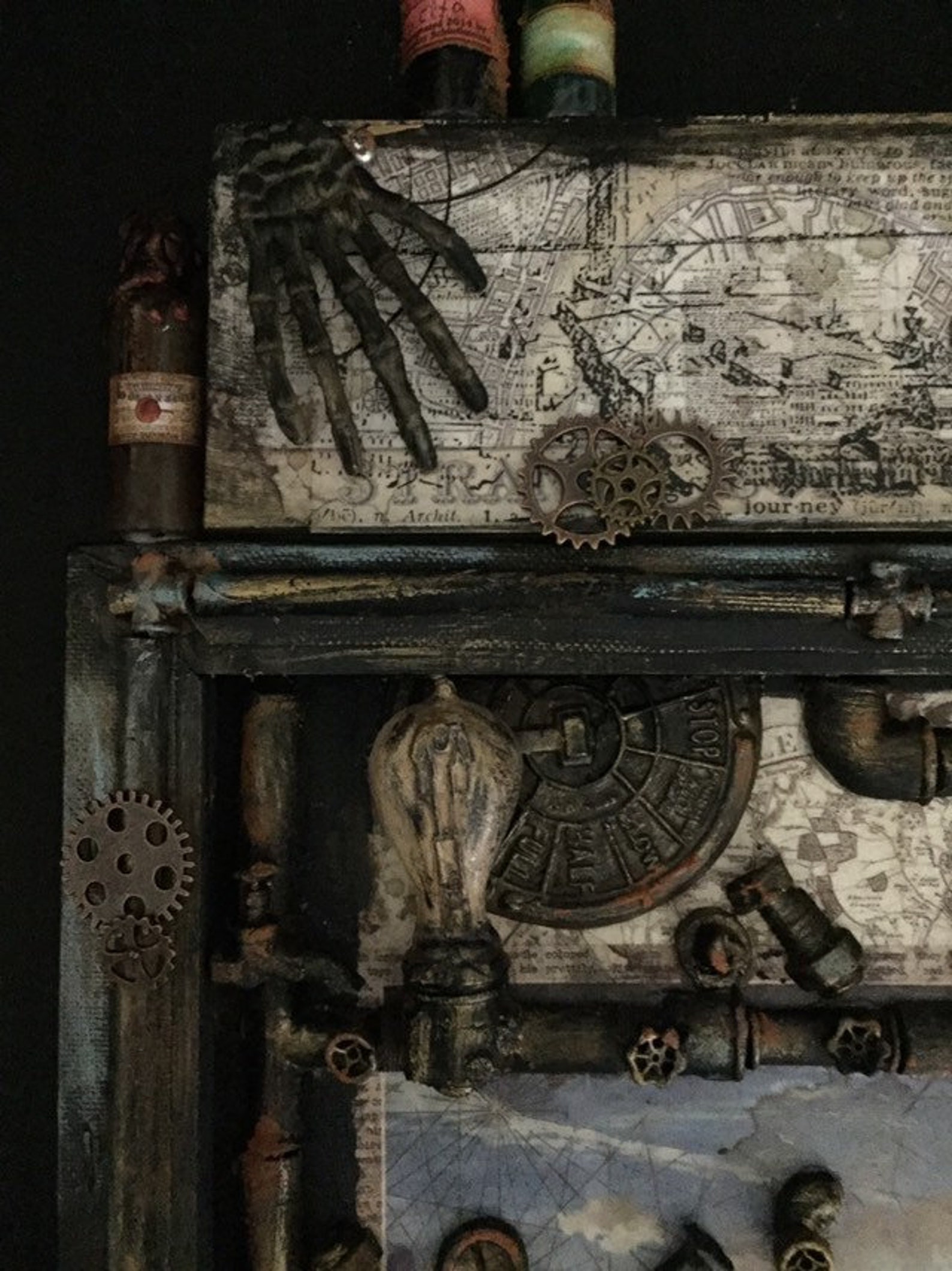 Steampunk Mixed Media Artmixed Media Art Collage Canvas - Etsy