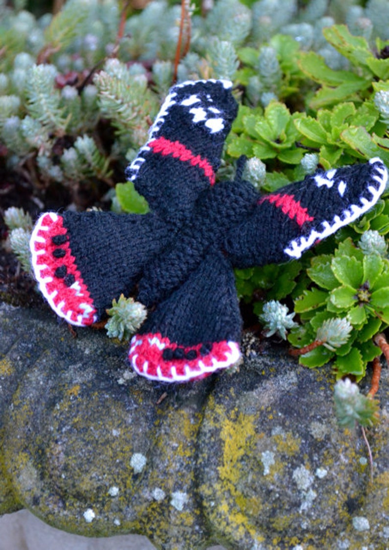 Red Admiral Butterfly Knitting Pattern - Etsy