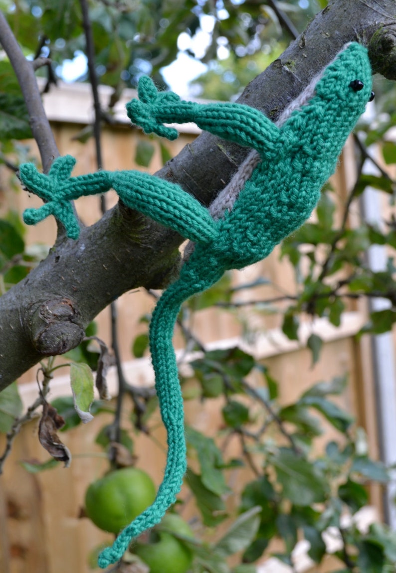 Lizard Knitting Pattern - Etsy