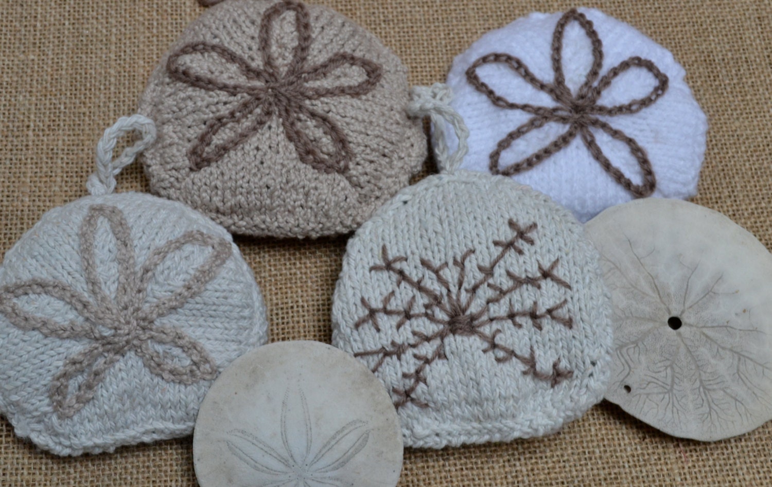 Christmas Sand Dollar Decoration Knitting Pattern - Etsy