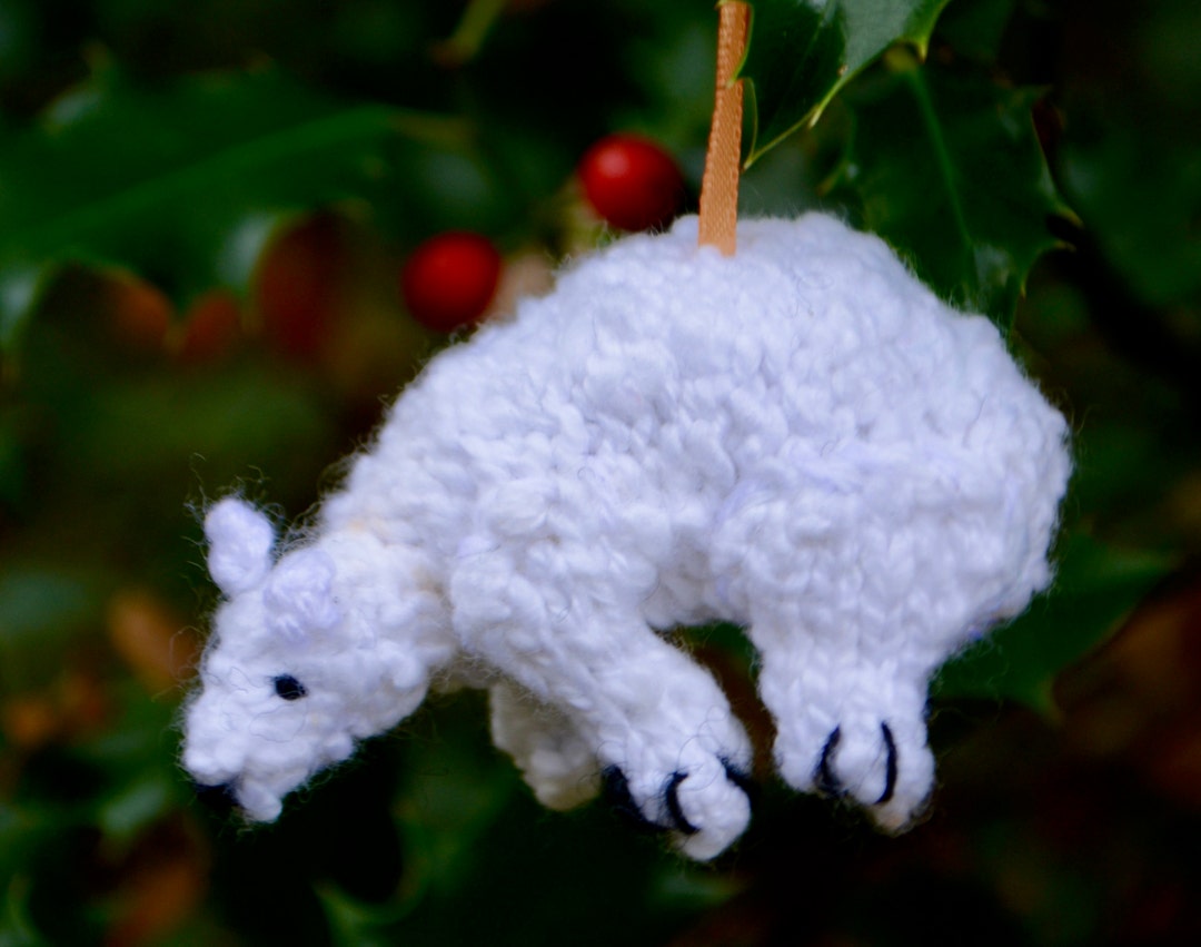 Christmas Polar Bear Knitting Pattern - Etsy UK