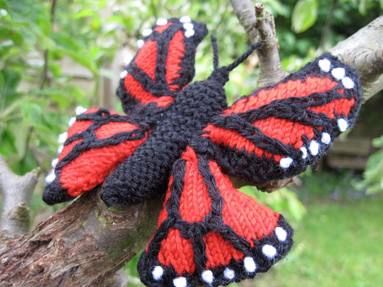 Monarch Butterfly Knitting Pattern - Etsy