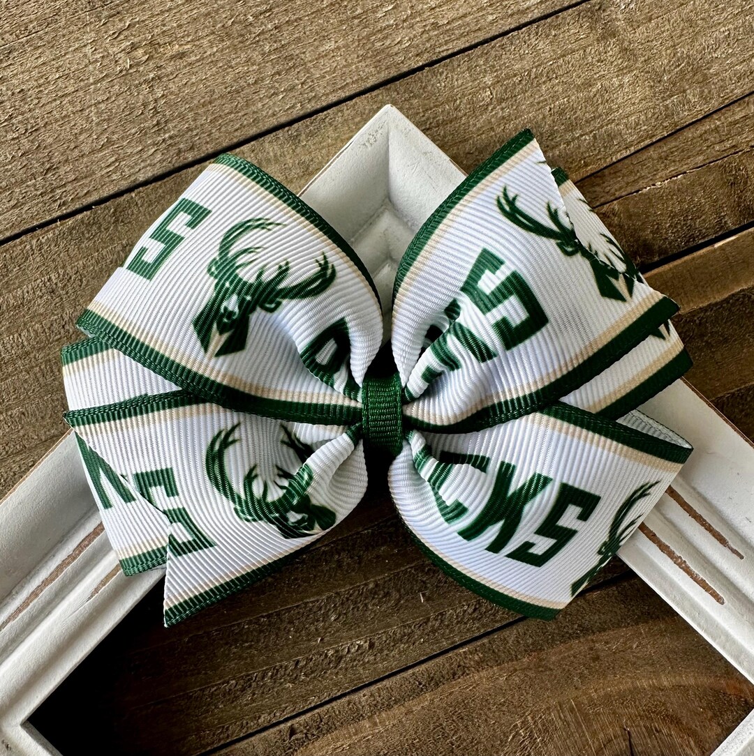 Milwaukee Bucks Large 4” Pinwheel Hair Bow - Etsy