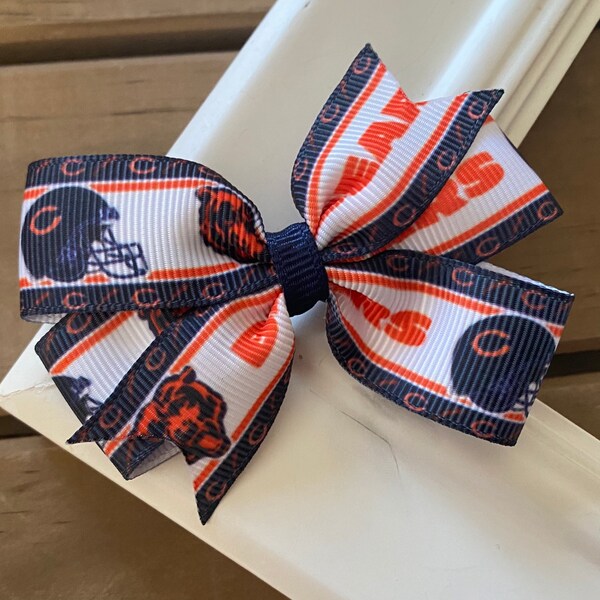 Chicago Bear Bow - Etsy