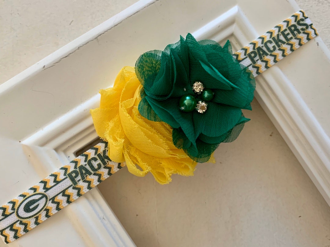 Green Bay Packers Shabby Chic Headband - Etsy