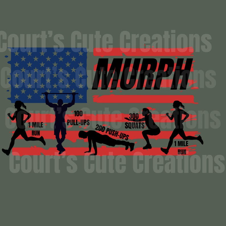 Murph Memorial Day Workout Jpeg - Etsy