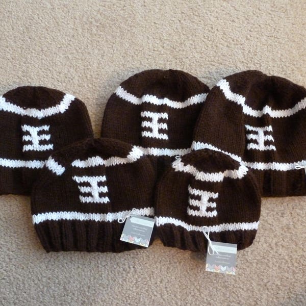 Football Hat Knitting Pattern - Etsy