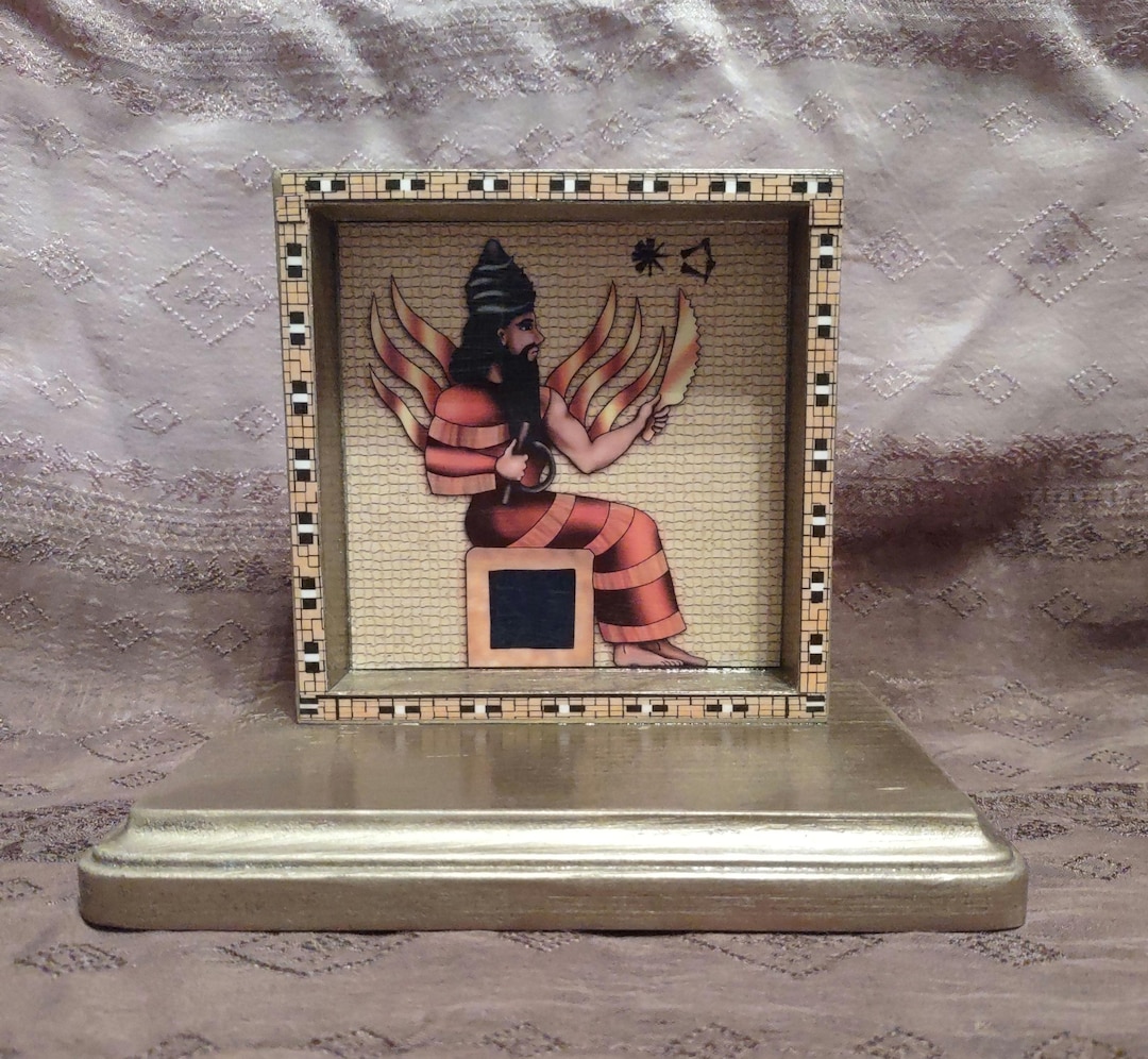 Utu Shamash Sumerian God Altar Image - Etsy