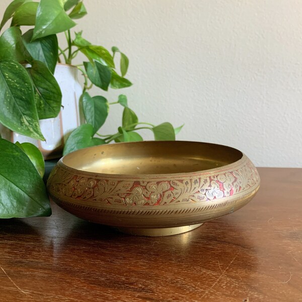 Large Brass Bowl - Etsy
