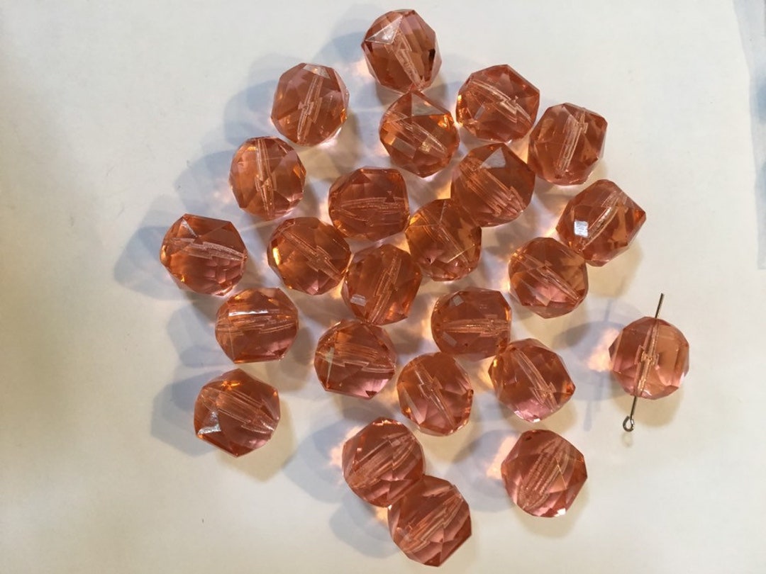 SALE 20 Vintage West German Glass Beads, Large Art Deco Beads, Czech ...