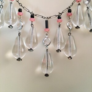 Antique Crystal Statement Necklace - Etsy