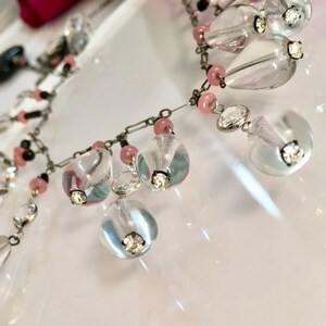 Antique Crystal Statement Necklace - Etsy