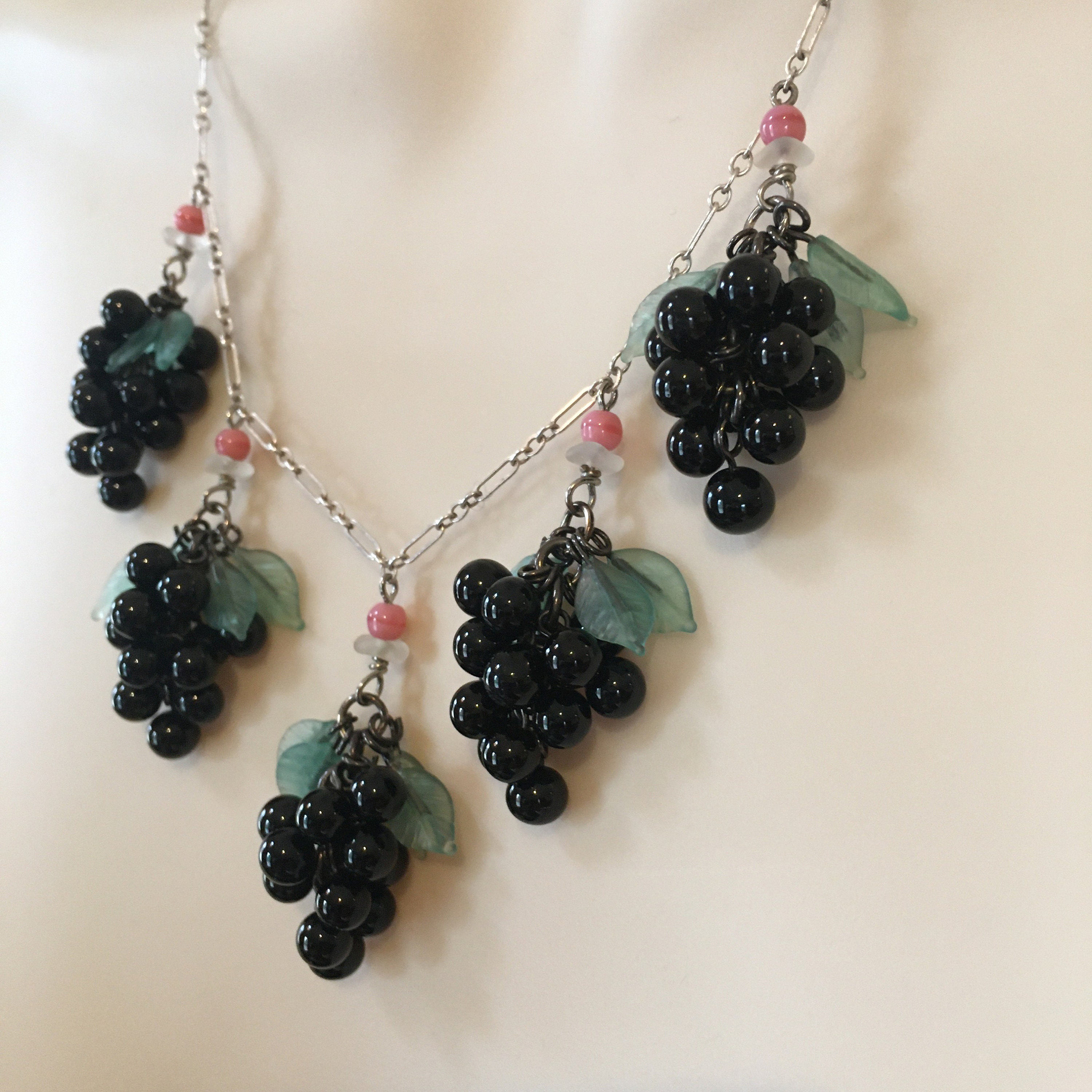 Glass Bead Grape Clusters