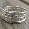 Sterling Silver Double Fidget Ring, Double Band Spinner Ring, Anxiety ...