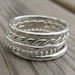 Sterling Silver Double Fidget Ring, Double Band Spinner Ring, Anxiety ...