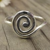 Sterling Silver Double Fidget Ring, Double Band Spinner Ring, Anxiety ...