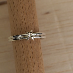 Sterling Silver Double Fidget Ring, Double Band Spinner Ring, Anxiety ...