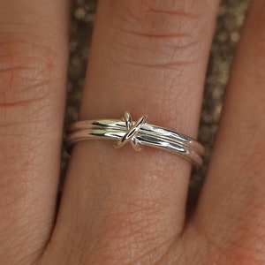 Sterling Silver Double Fidget Ring, Double Band Spinner Ring, Anxiety ...