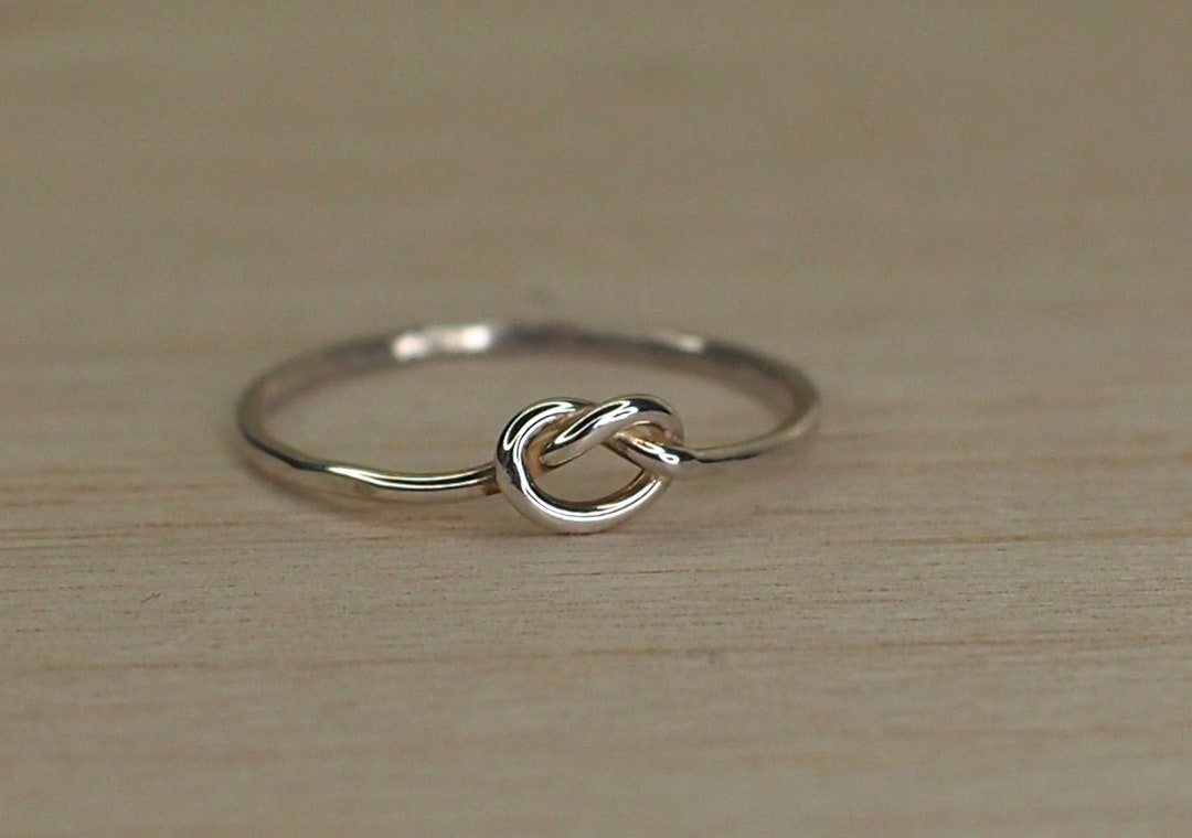 Sterling Silver Love Knot Ring, Knot Ring, Silver Knot Ring, Friendship ...
