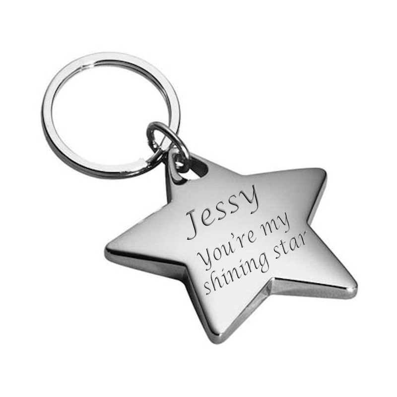 Star Keychain - Etsy