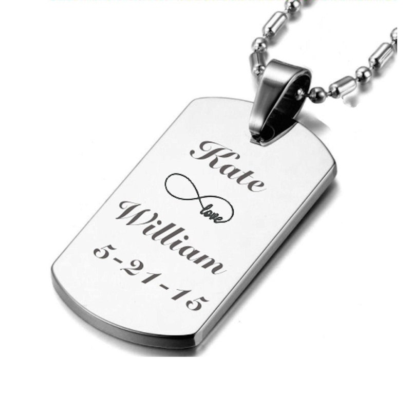 Silver Dog Tag - Etsy