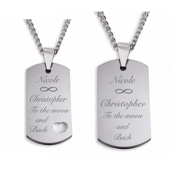 Couples Dog Tag - Etsy