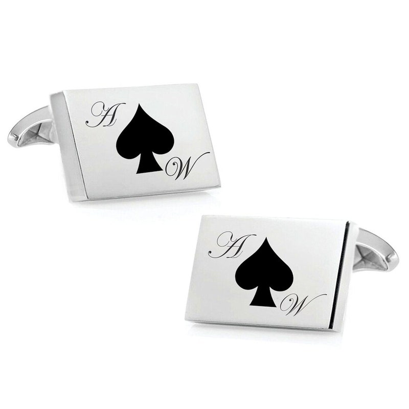 Card Cufflinks - Etsy