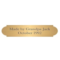 Handmade Personalized Solid Brass Plaque: Office, Home & Garden Decor ...