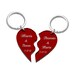 Acrylic Broken Heart Keychain or Necklace Engraved Broken - Etsy