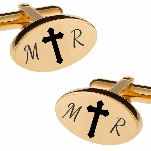 Cross Cufflinks - Etsy