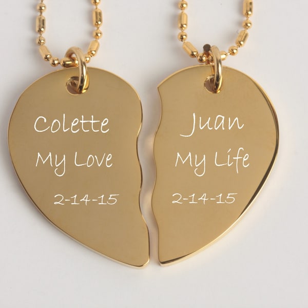 Couples Necklace Set - Etsy