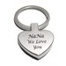 Personalized Silver Heart Keychain Engraved Free - Etsy