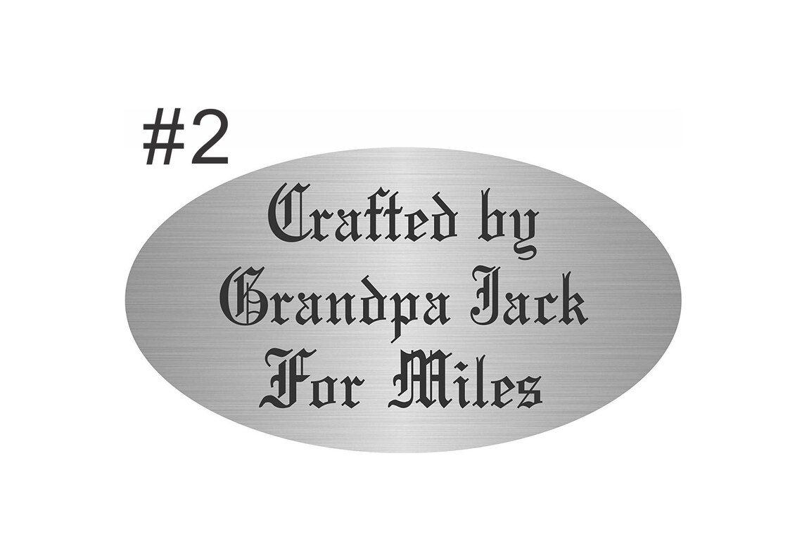 Custom Engraved Silver Plated Brass Memorial Plaque, Nameplate - Etsy