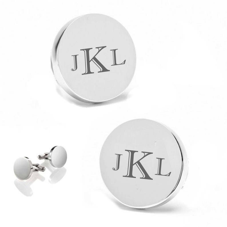 Personalized Cufflinks Engraved Cufflinks Silver Cufflinks | Etsy