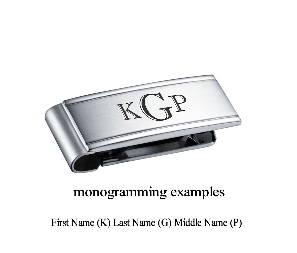 Stainless Steel Money Clip Engraved Free Personalized Money - Etsy