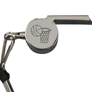Personalized Basketball Coach Whistle With Lanyard, Custom Engraved ...