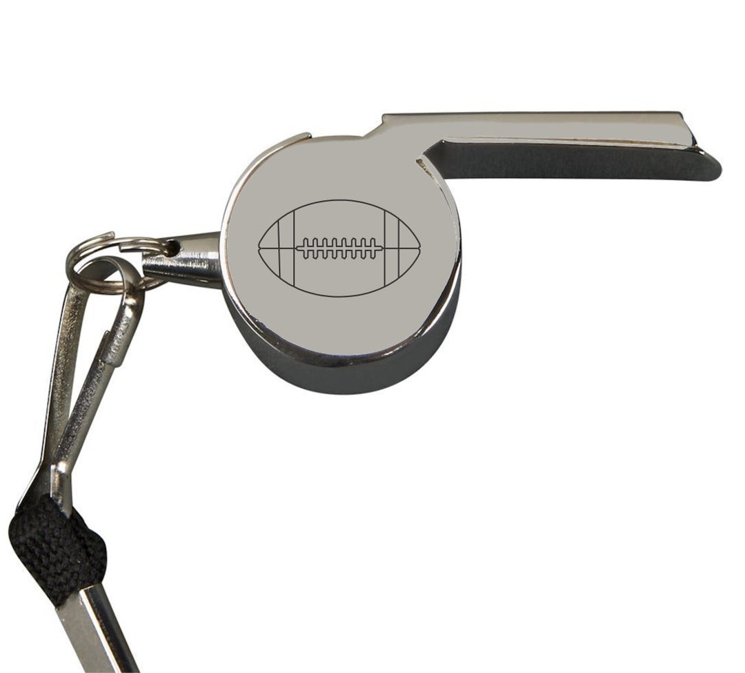 Personalized Football Coach Whistle With Lanyard, Custom Engraved Coach ...