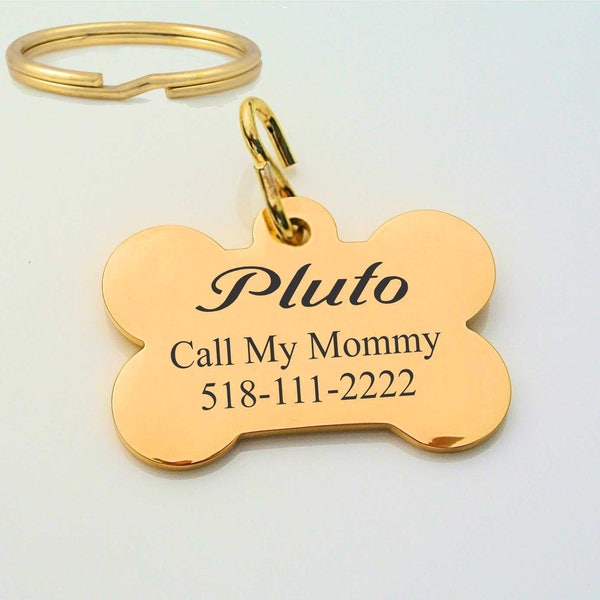 Rhinestone Dog Tag - Etsy